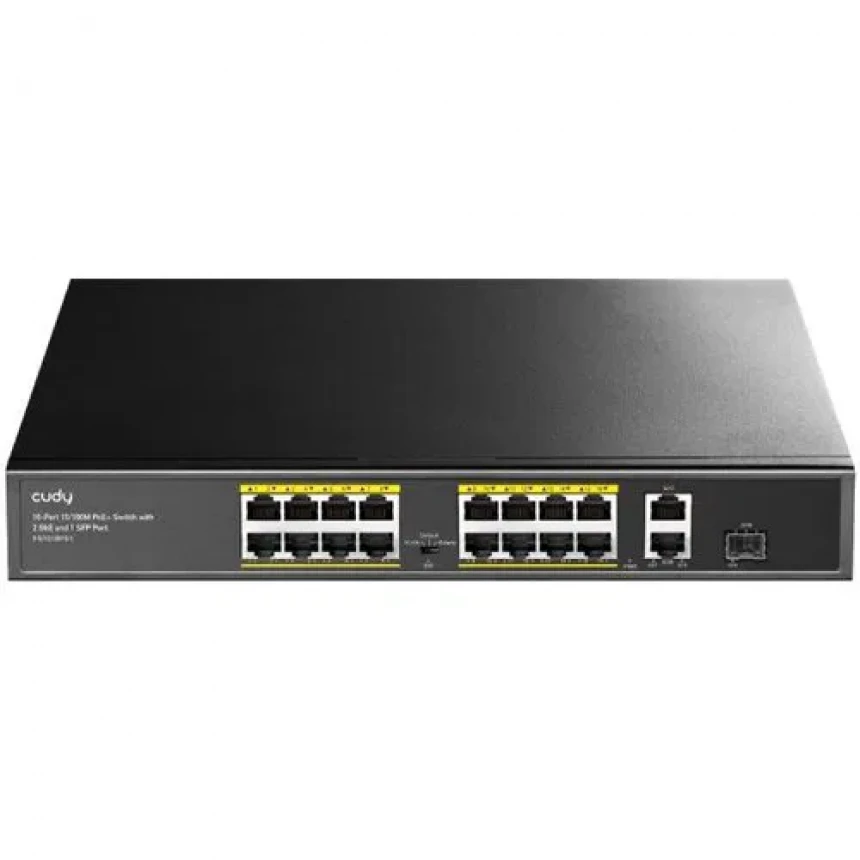 Cudy FS1018PS1 16-Port 10/100M PoE+Switch, 1Gbit Uplink + 1Gbit Combo ...